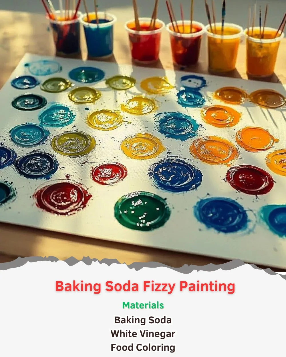 Baking Soda Fizzy Painting