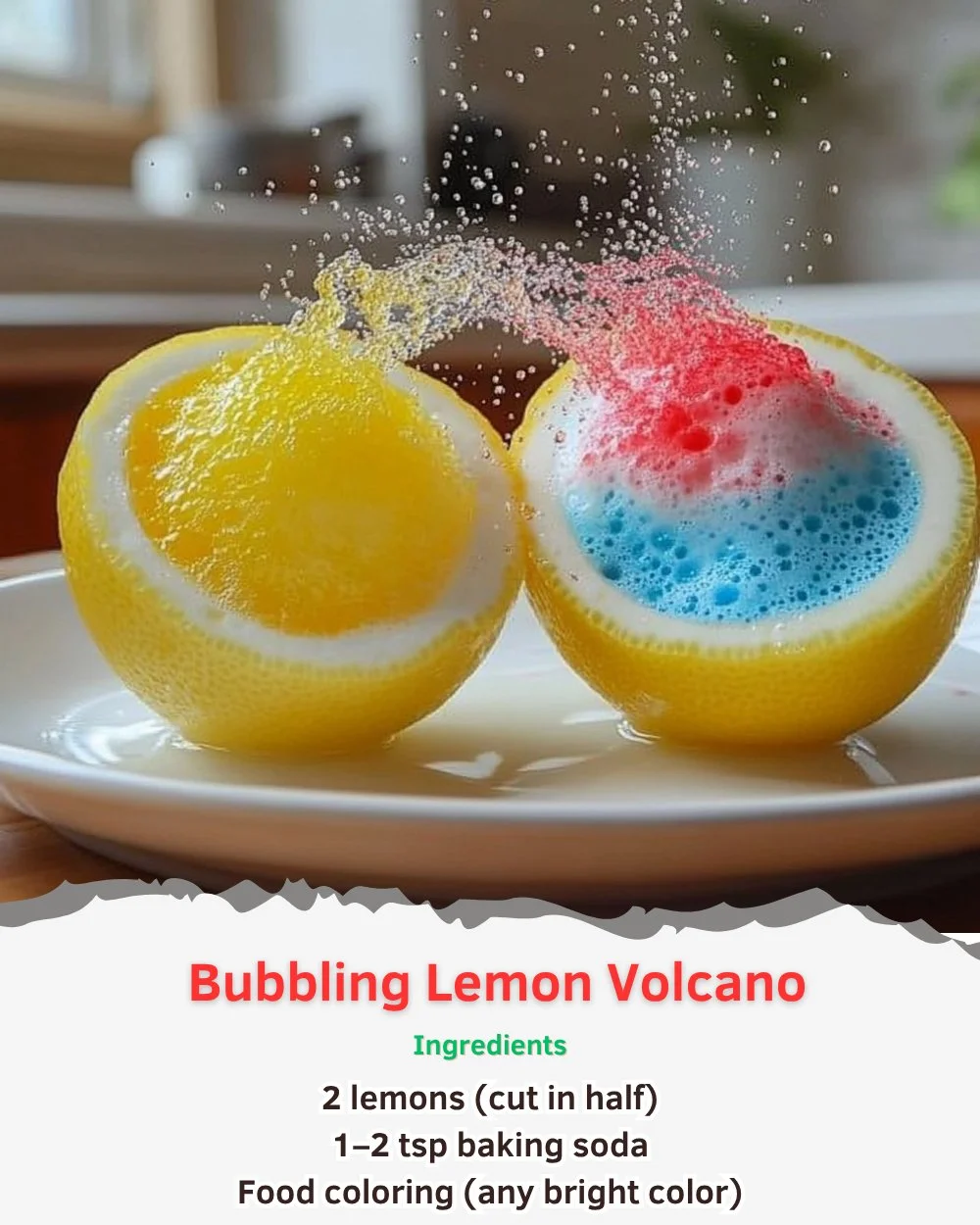 Bubbling Lemon Volcano