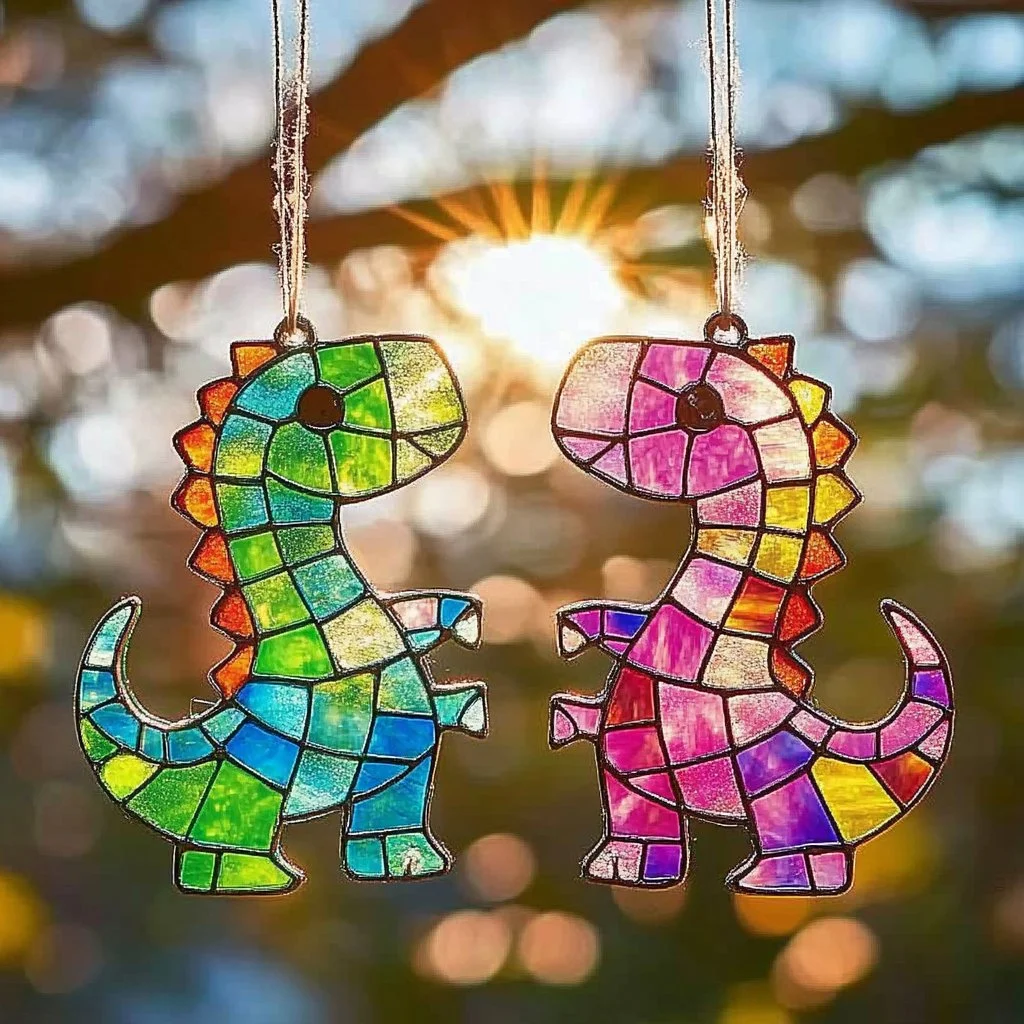 DIY Dinosaur Suncatchers