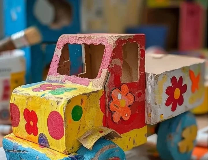 DIY Egg Carton Dump Truck