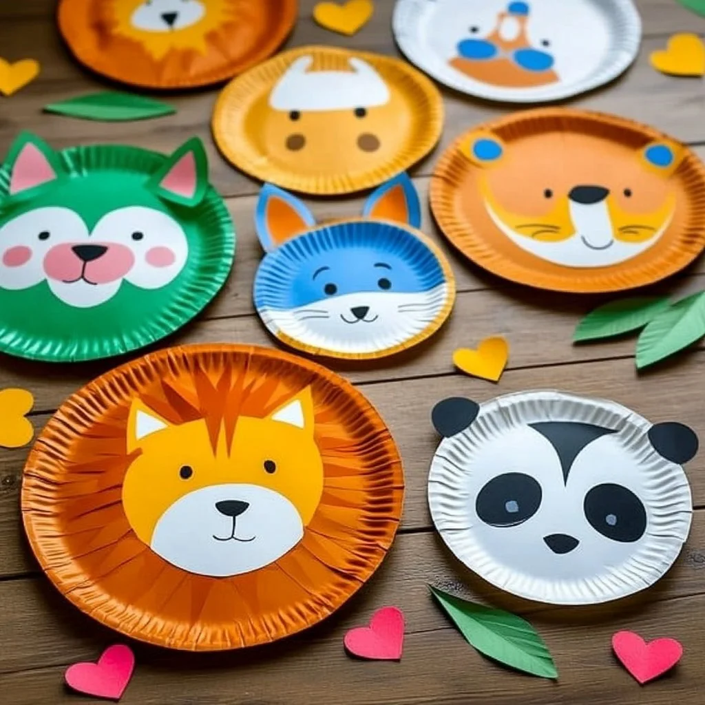 DIY Paper Plate Animal Masks