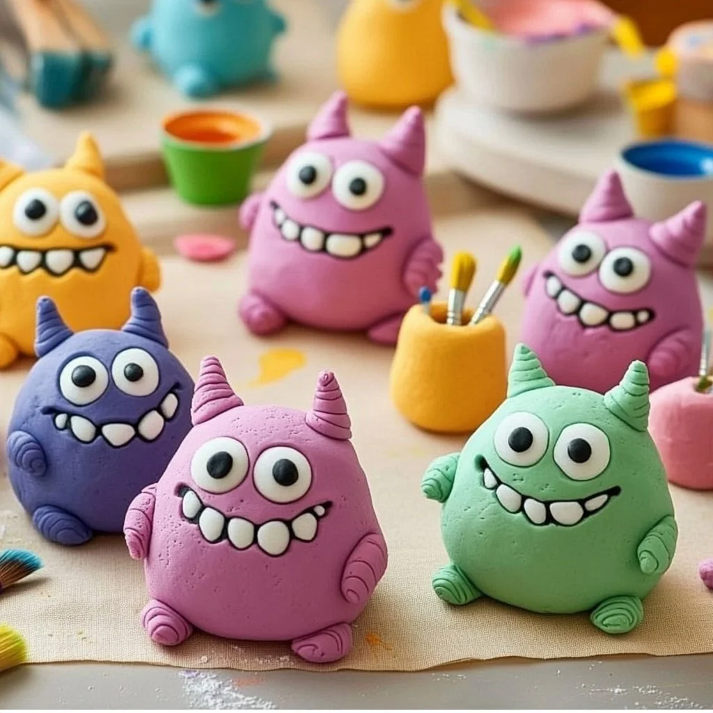 DIY Salt Dough Monsters
