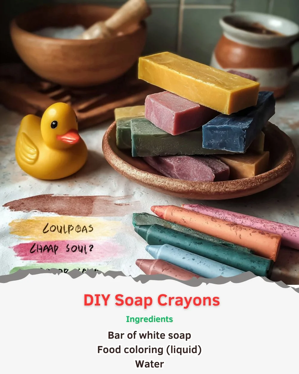 DIY Soap Crayons