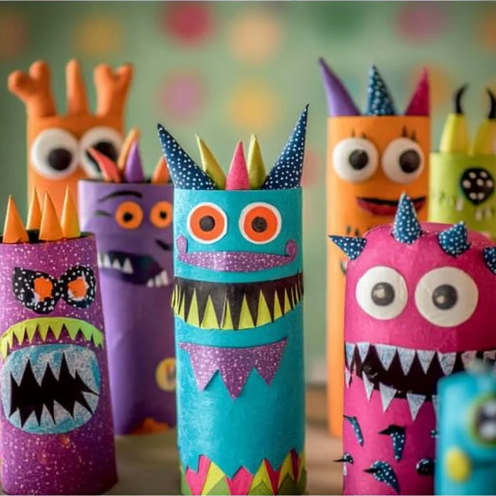 DIY Toilet Roll Monsters