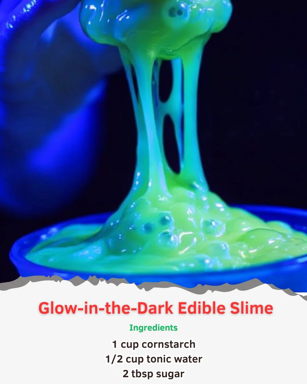 Glow-in-the-Dark Edible Slime