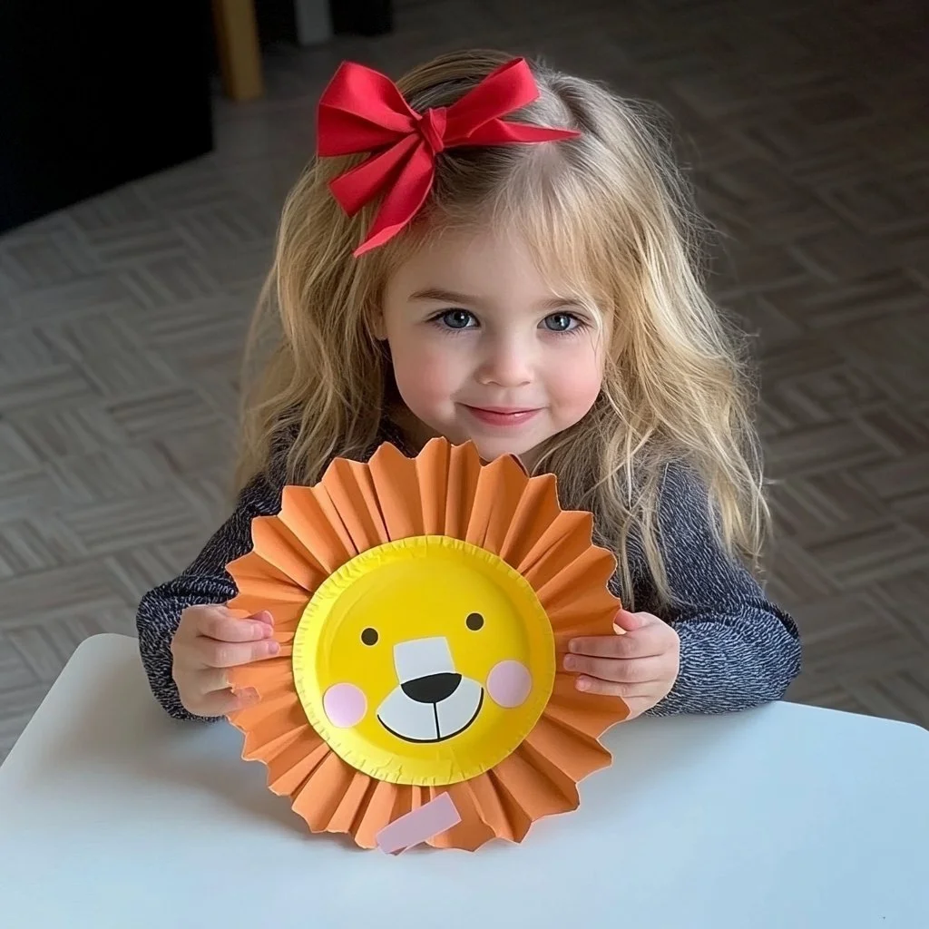 Lion Paper Plate Craft