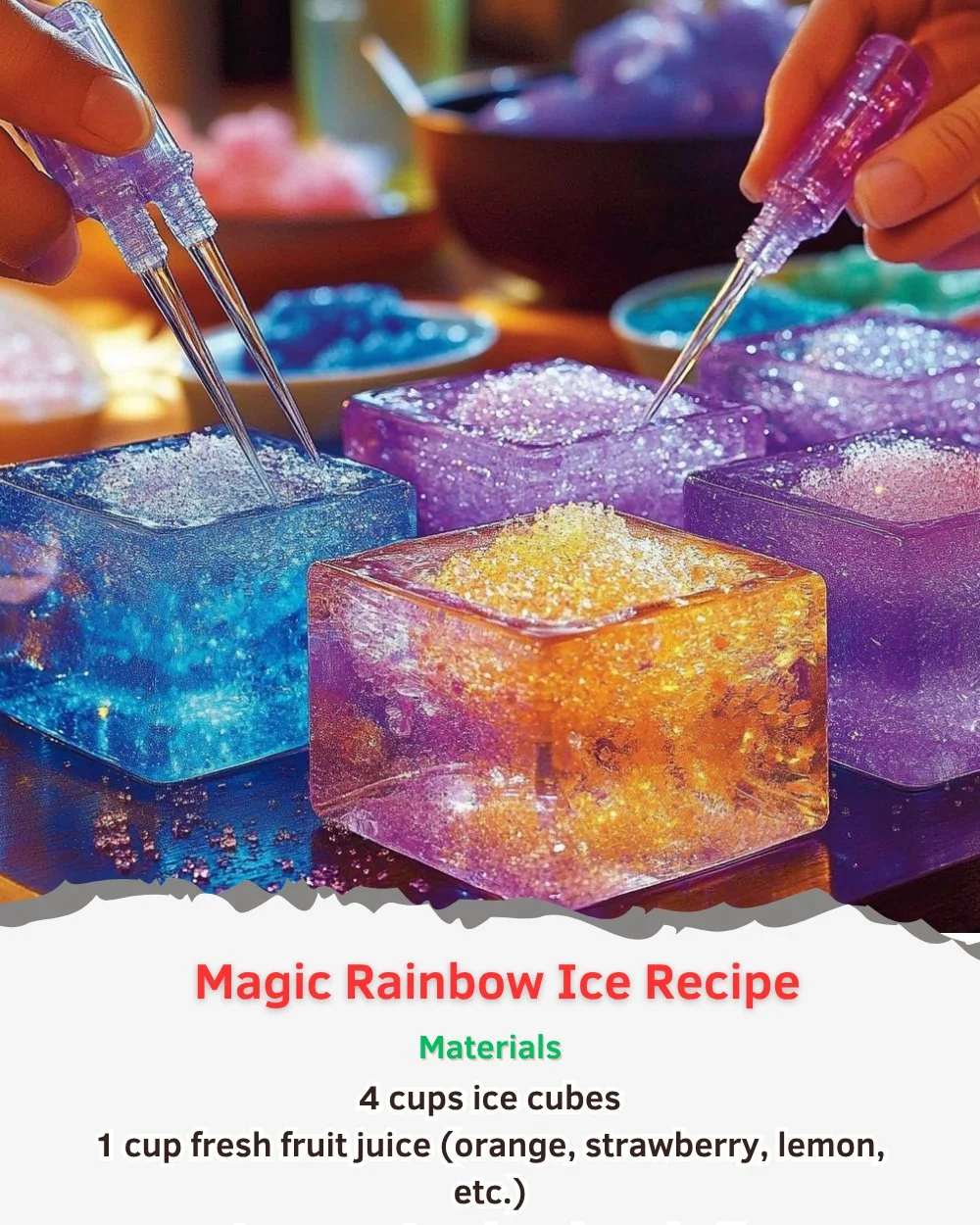 Magic Rainbow Ice Recipe