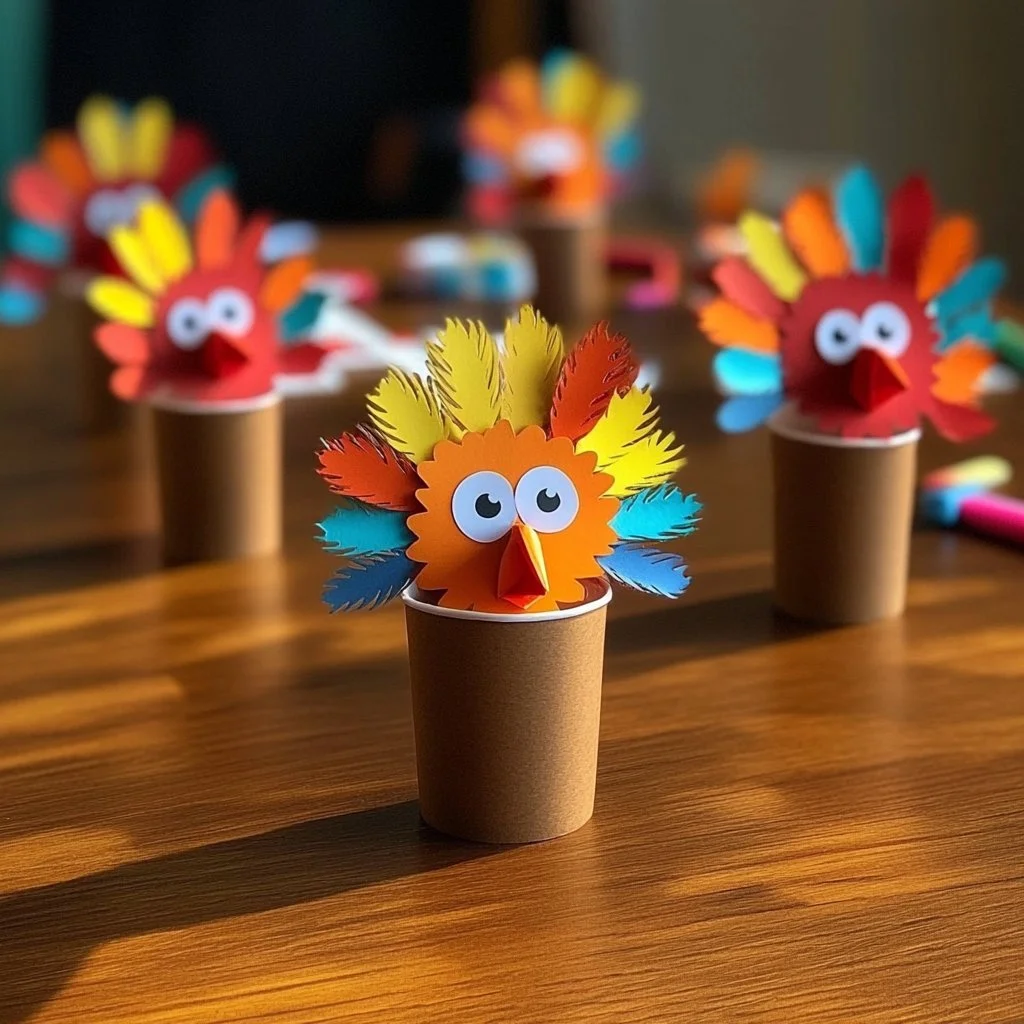 Paper Cup Turkeys