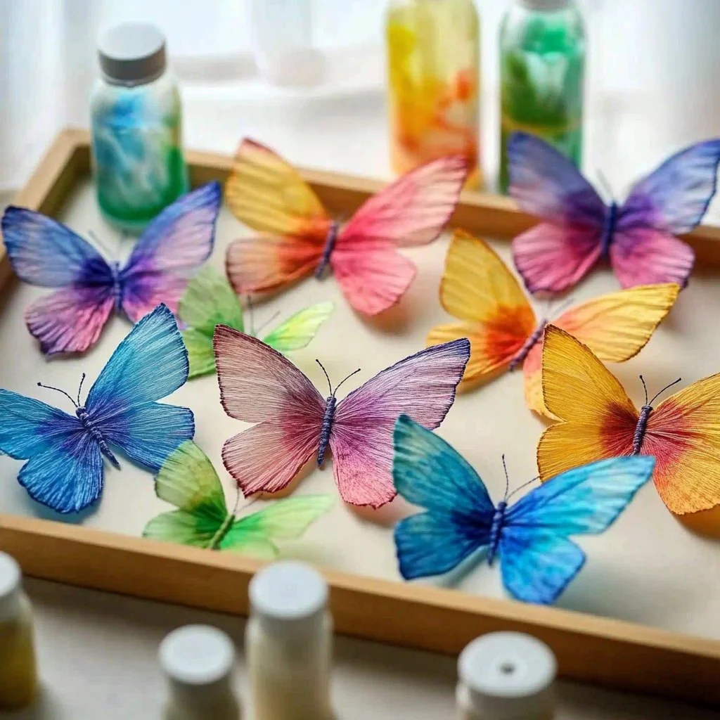 Chromatography Coffee Filter Butterflies