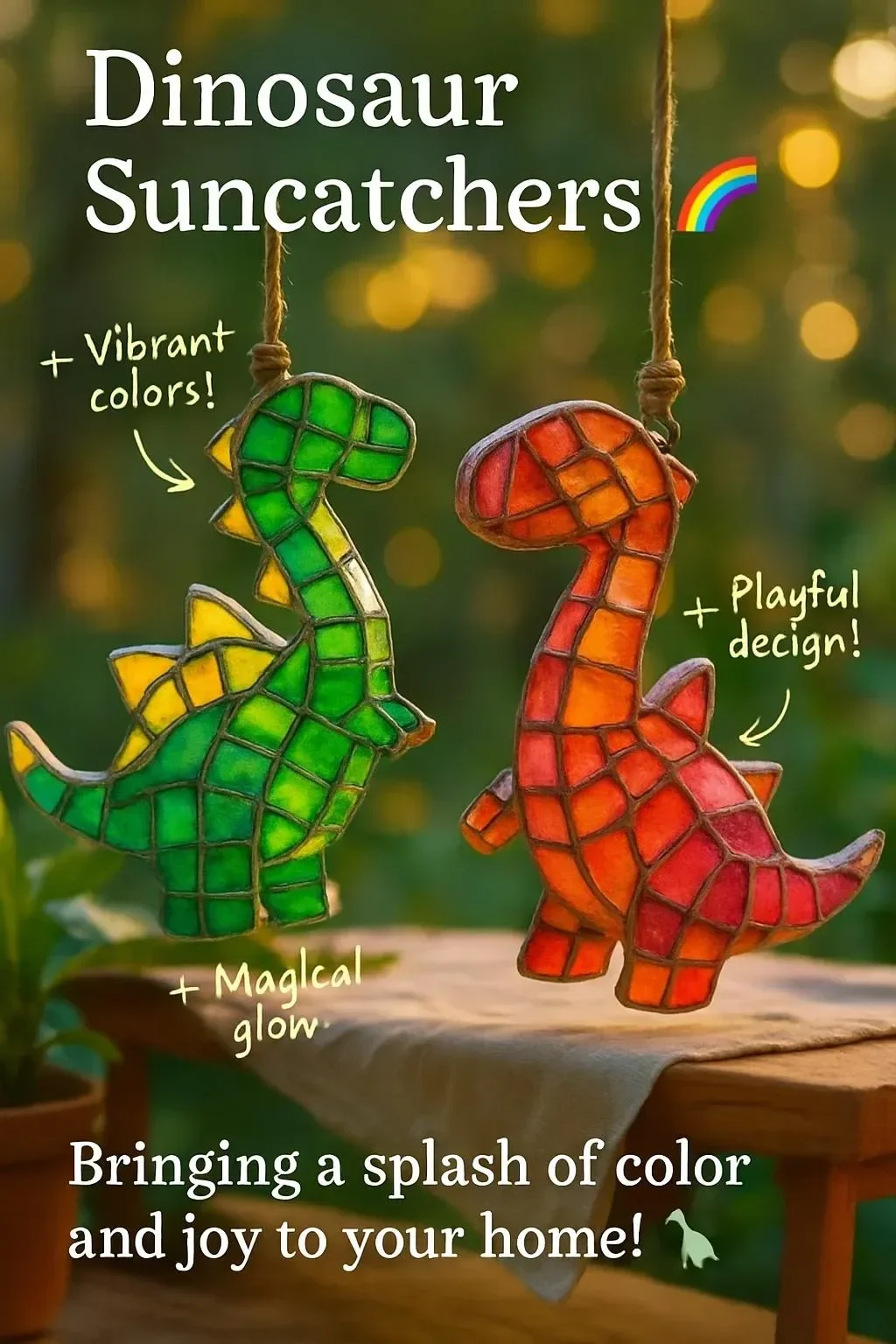 Dinosaur Suncatchers
