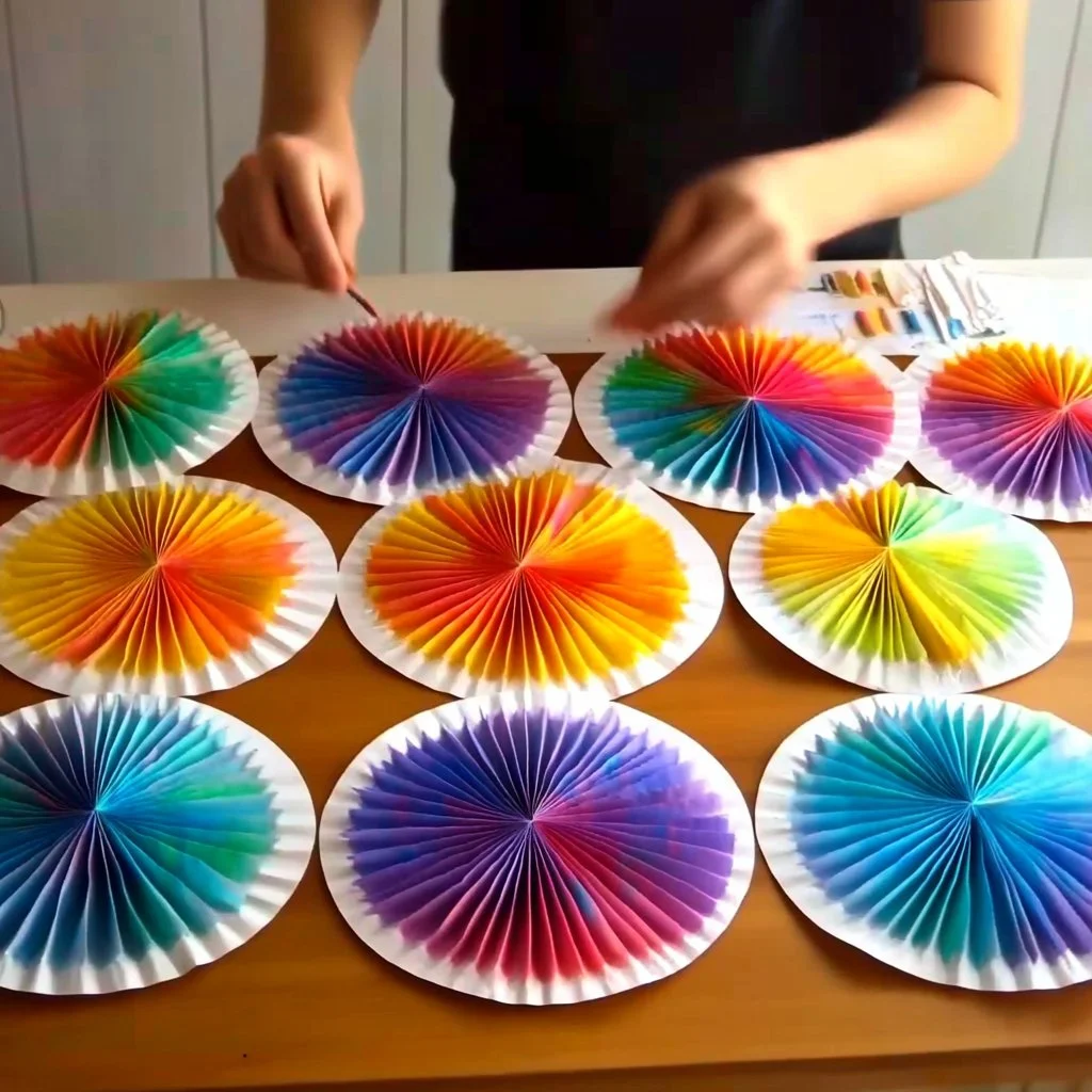 DIY Coffee Filter Fireworks