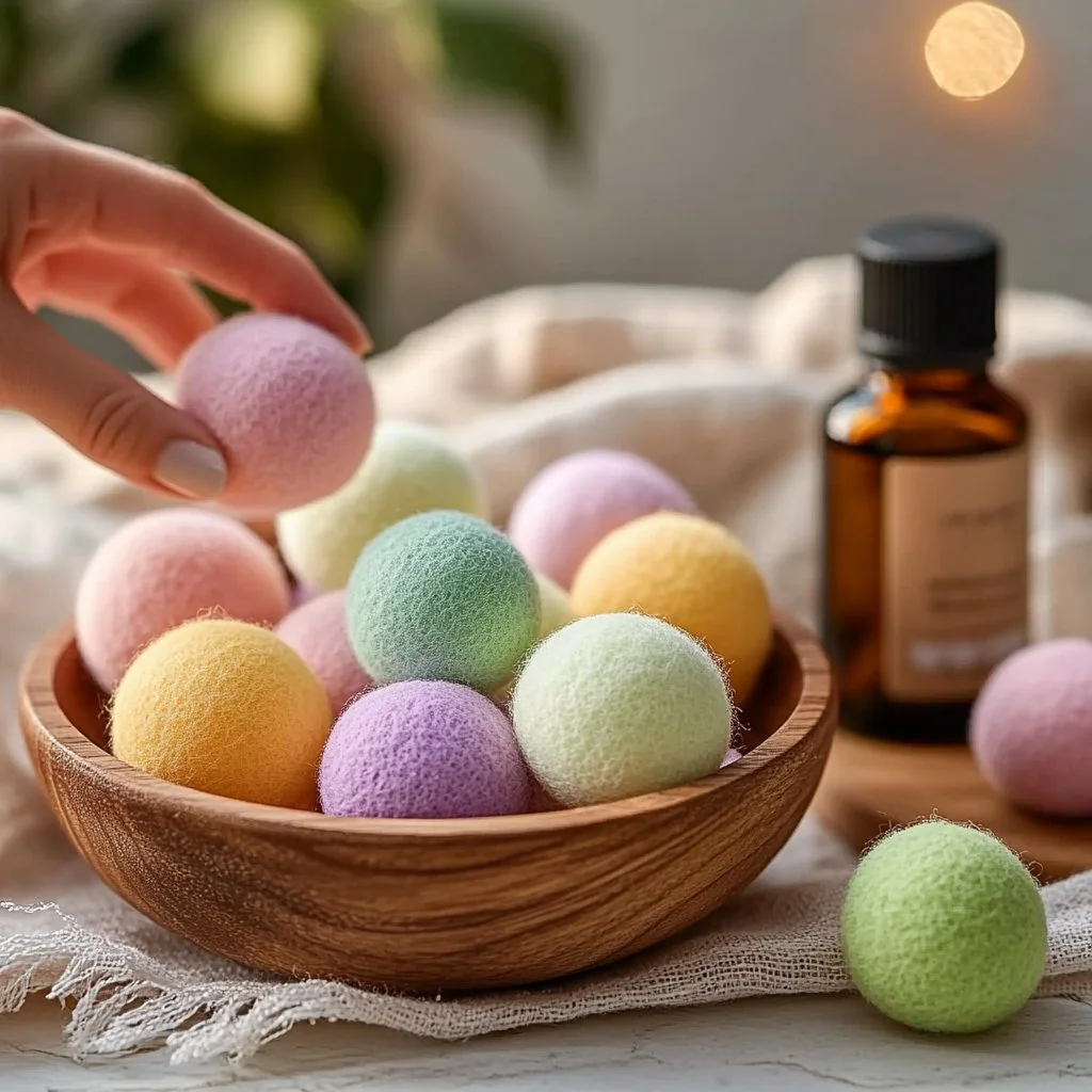DIY Felt Essential Oil Diffuser Balls