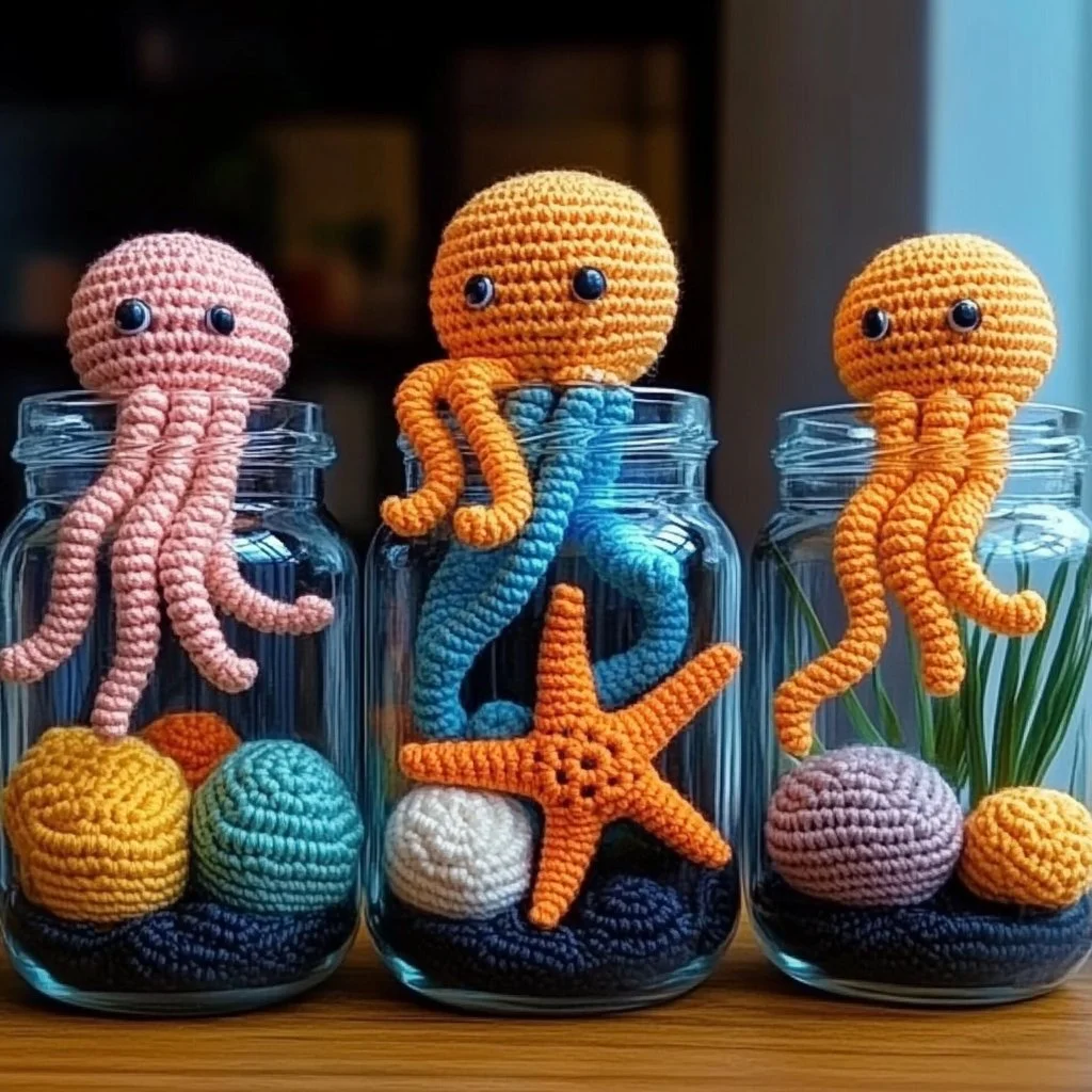 DIY Mini Aquarium in a Jar
