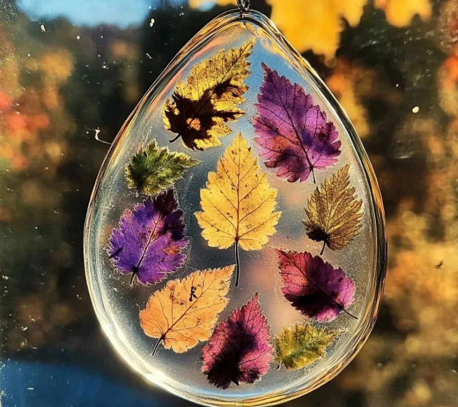 DIY Nature Suncatchers