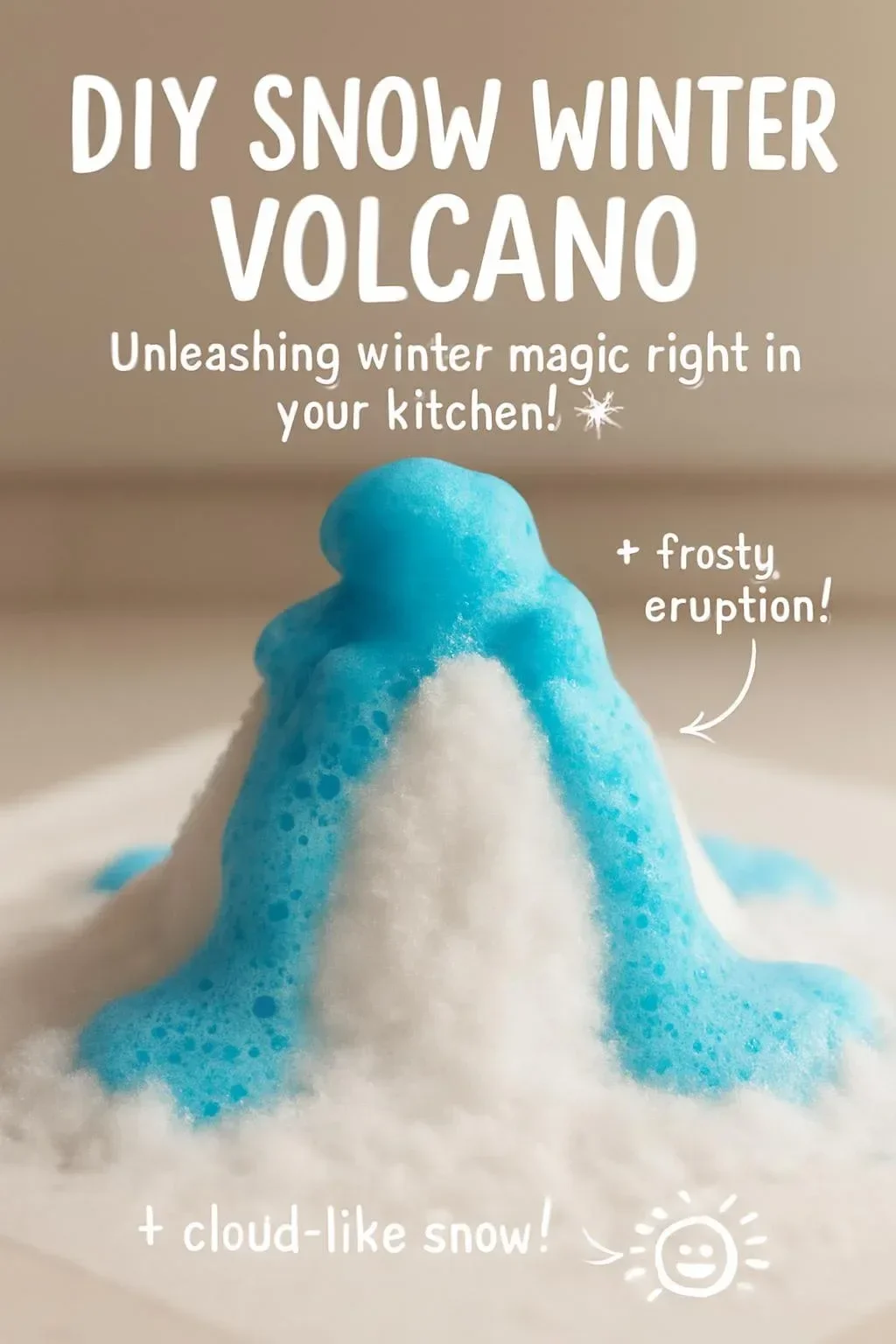 DIY Snow Winter Volcano