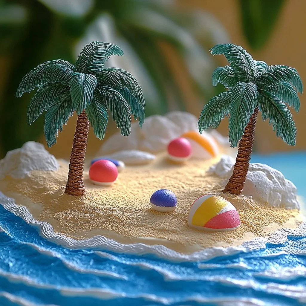 Miniature Beach Scene Craft