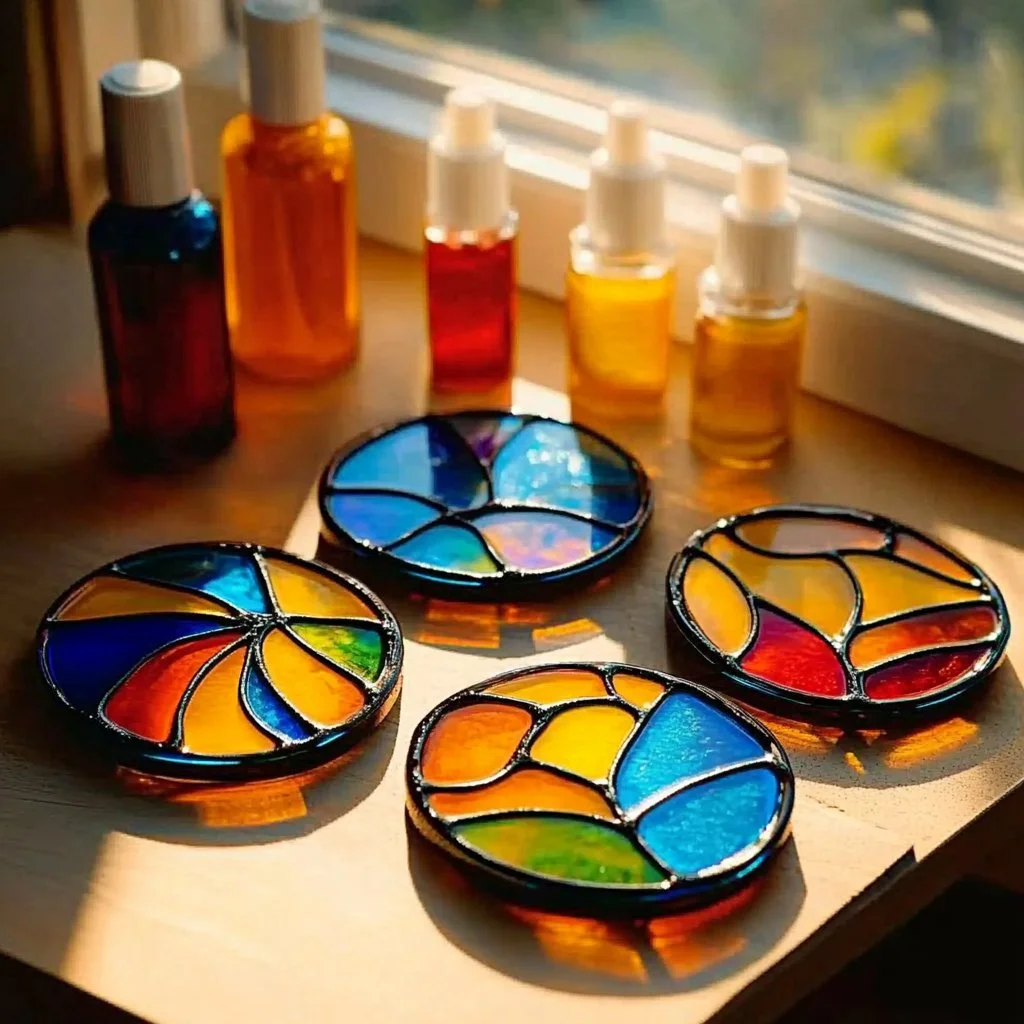 Stained Glass Glue Window Art