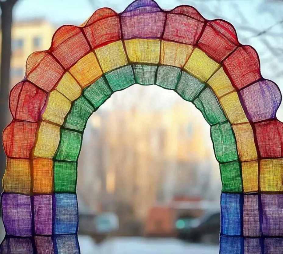 Tissue Paper Suncatcher