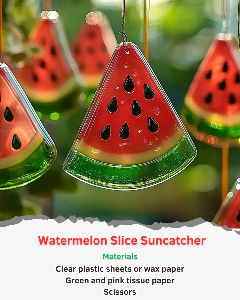Watermelon Slice Suncatcher