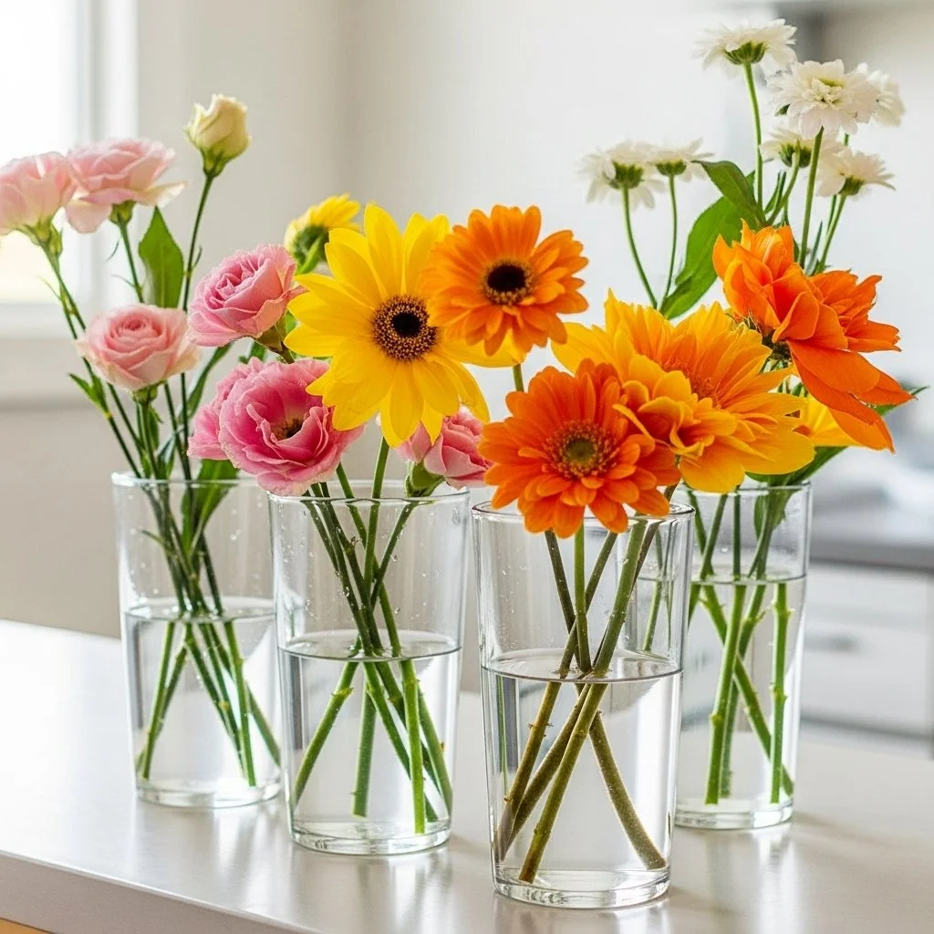 Color Changing Flowers Experiment