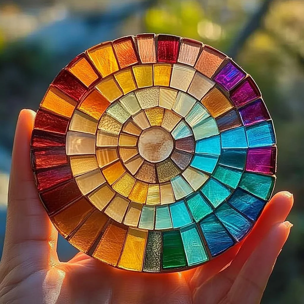DIY Colorful Stained-Glass Lids