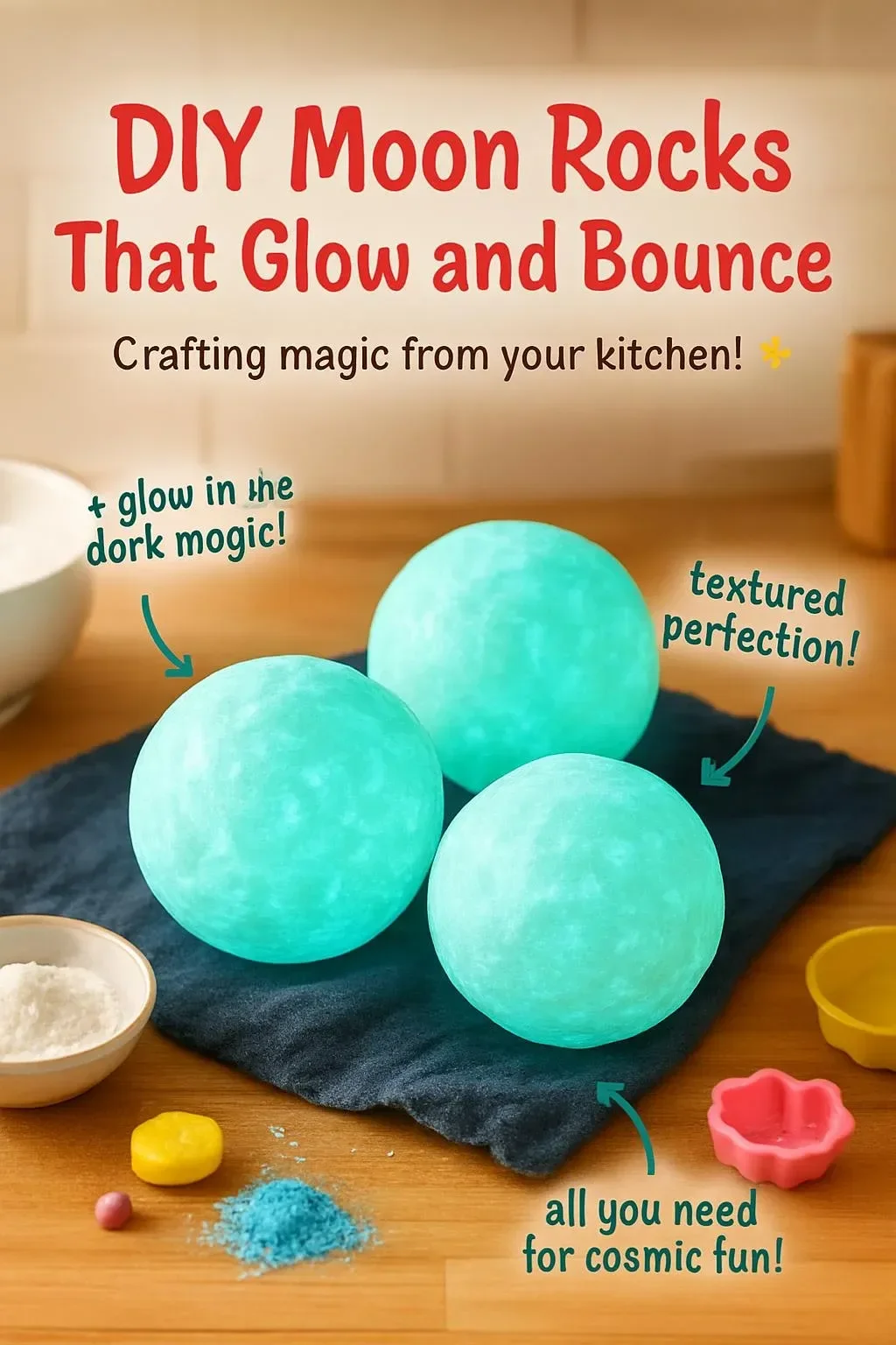 DIY Moon Rocks That Glow and Bounce