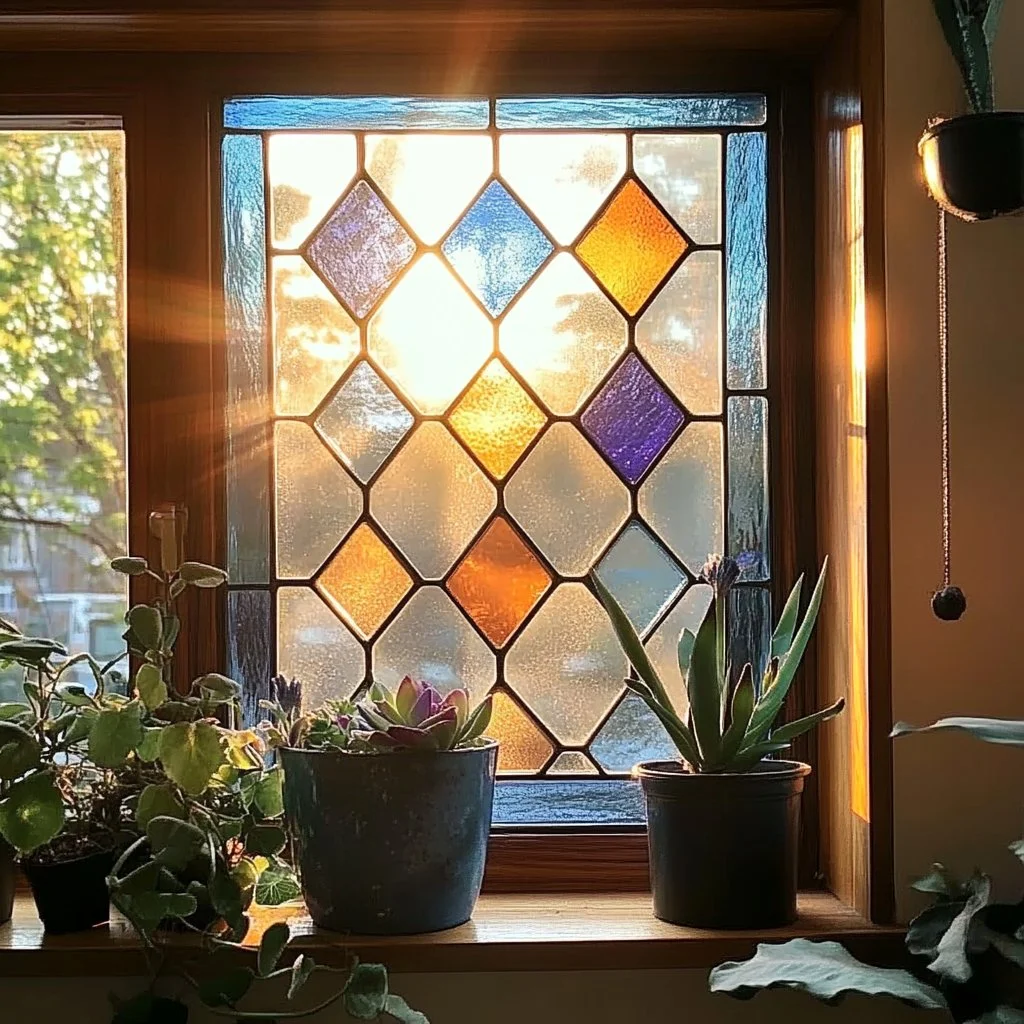 DIY Stained Glass Light Catchers
