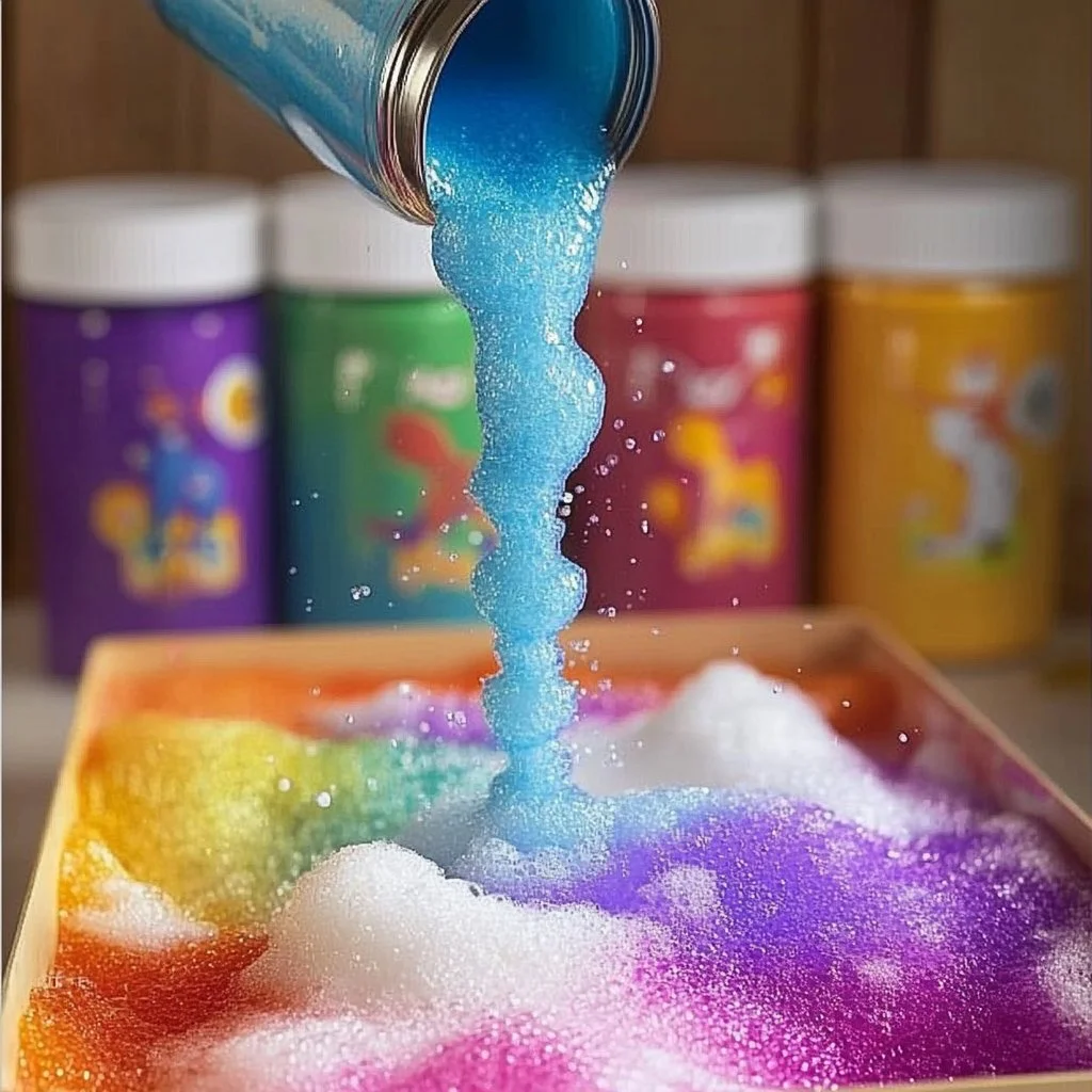 Fizzy Painting with Baking Soda