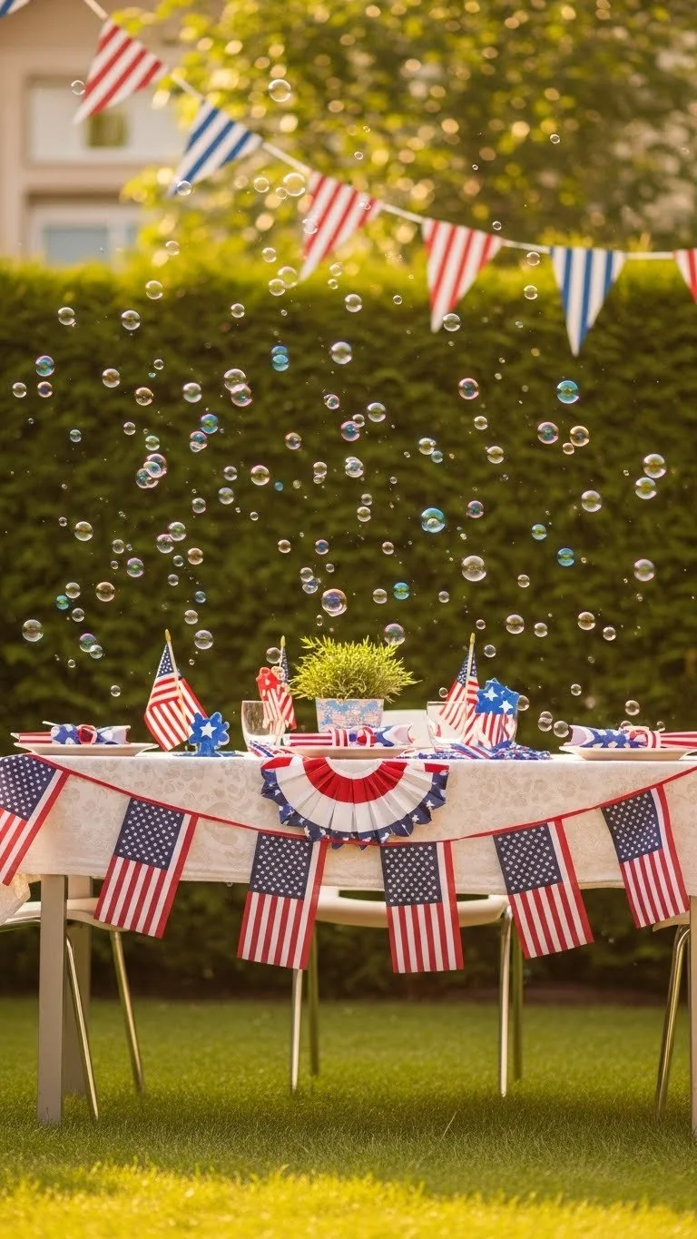 Fourth of July Blow Bubbles