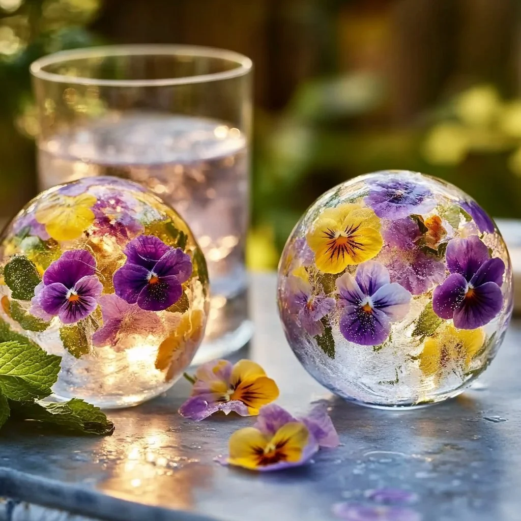 Frozen Flower Balls