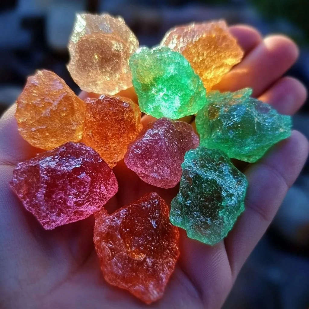 Glow-in-the-Dark Sour Candy Crystals