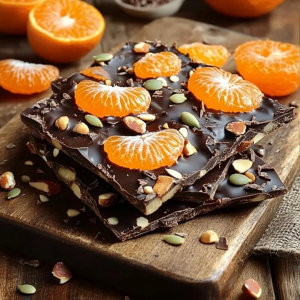 Mandarin Chocolate Bark