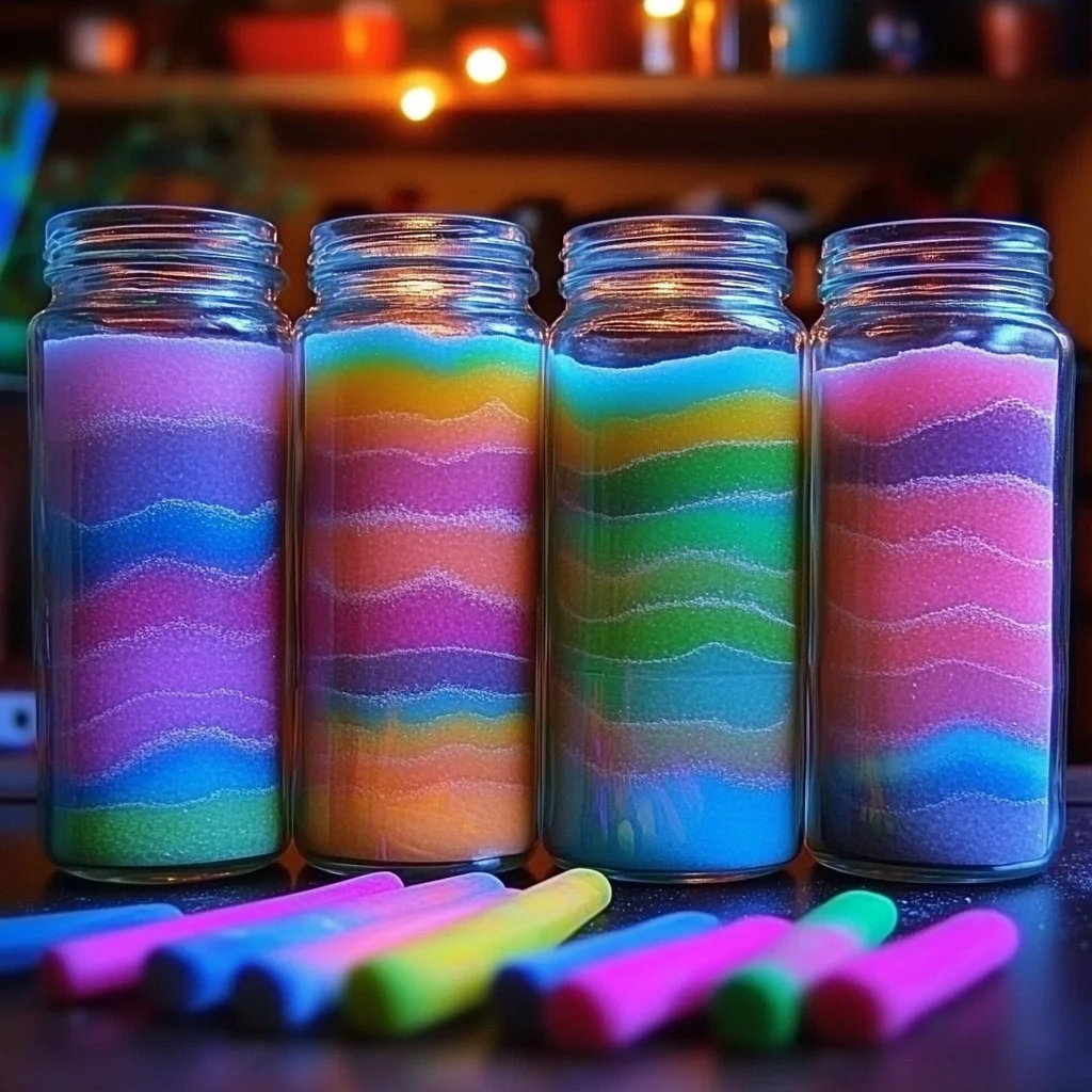 Rainbow Salt Jar
