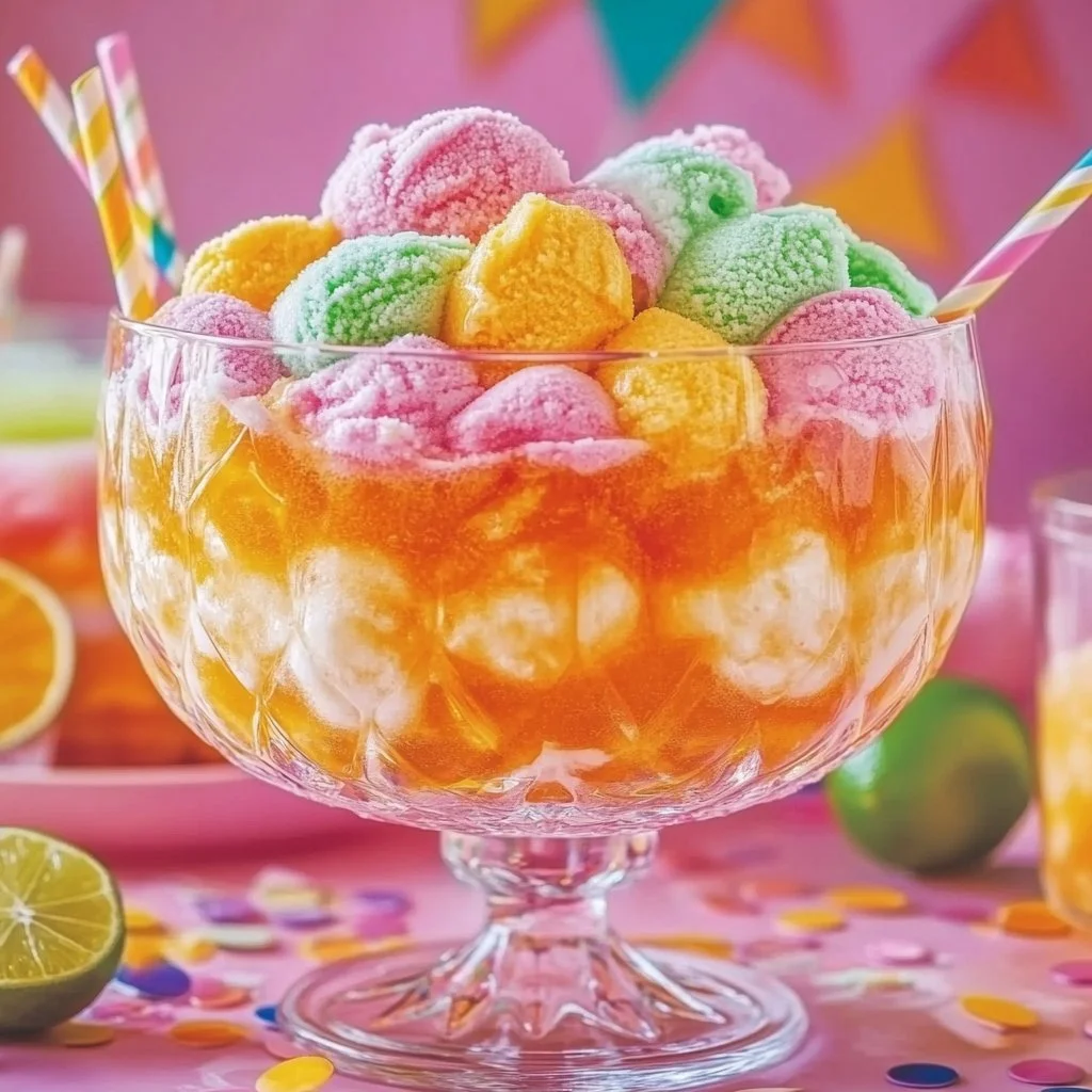 Rainbow Sherbet Punch