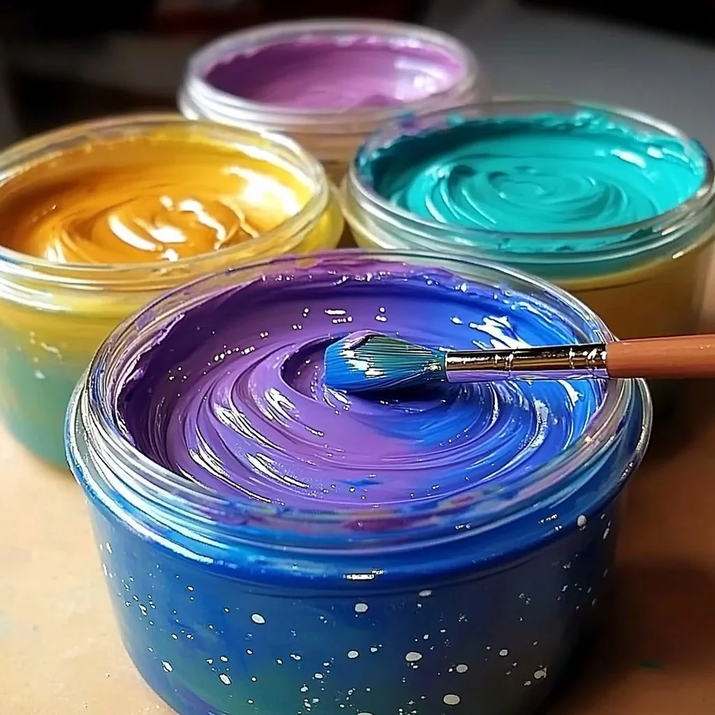 Rainbow Yogurt Paint