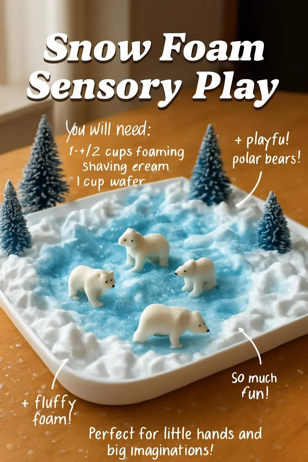 Snow Foam Sensory Play