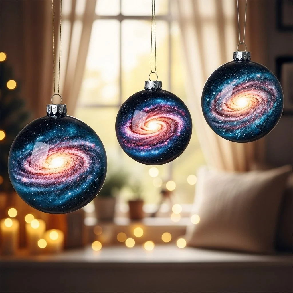 Baking Soda Galaxy Ornaments