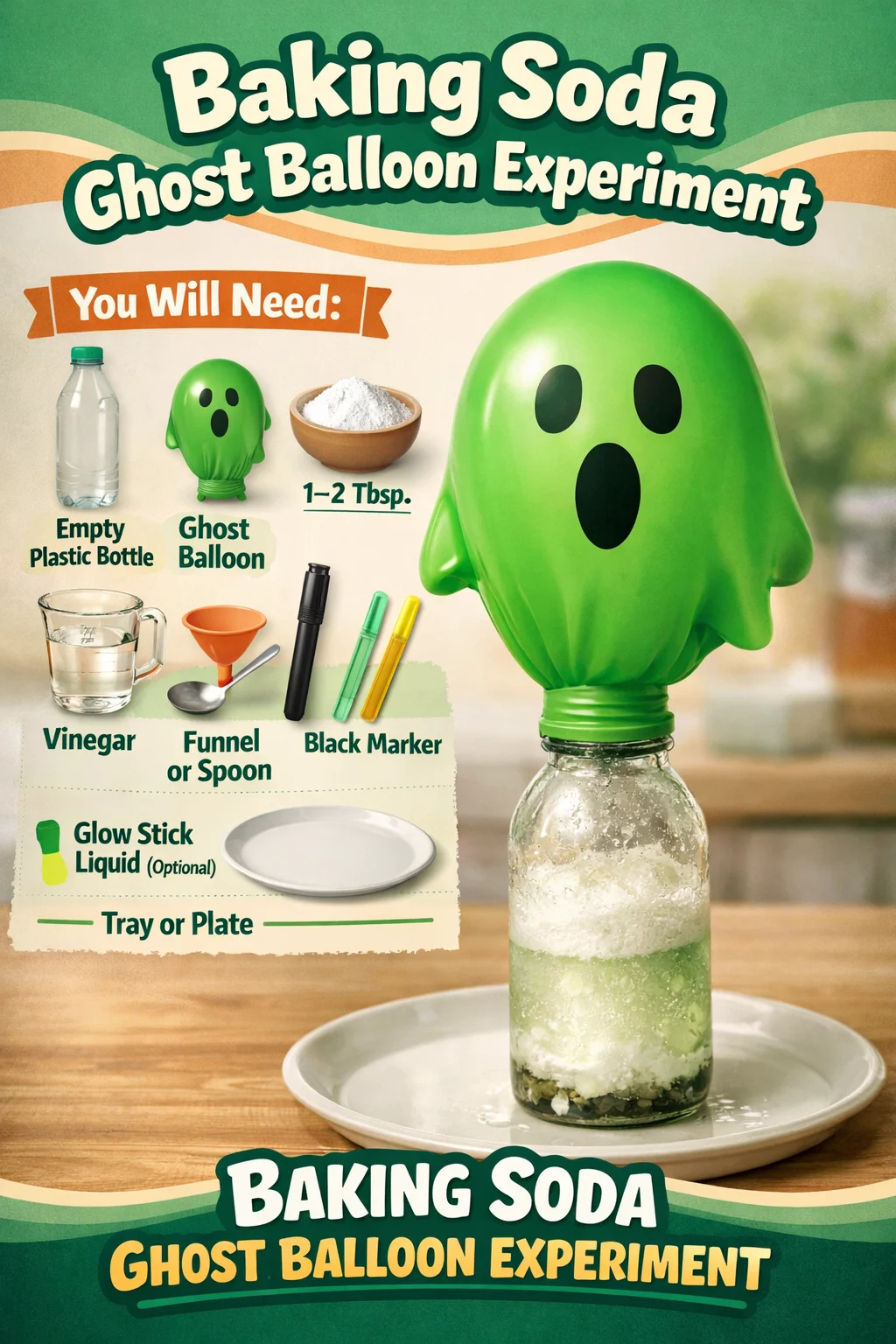 Baking Soda Ghost Balloon Experiment