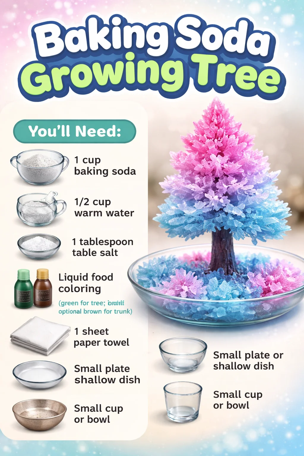 Baking Soda Growing Tree