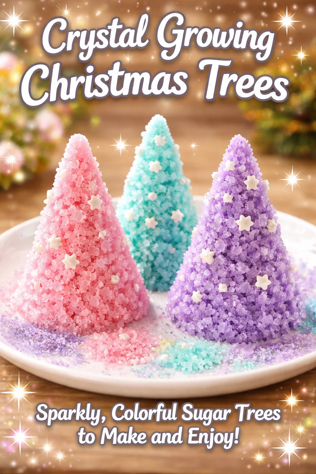 Crystal Growing Christmas Trees