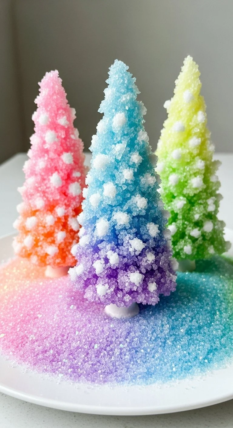 Crystal Growing Paper Trees