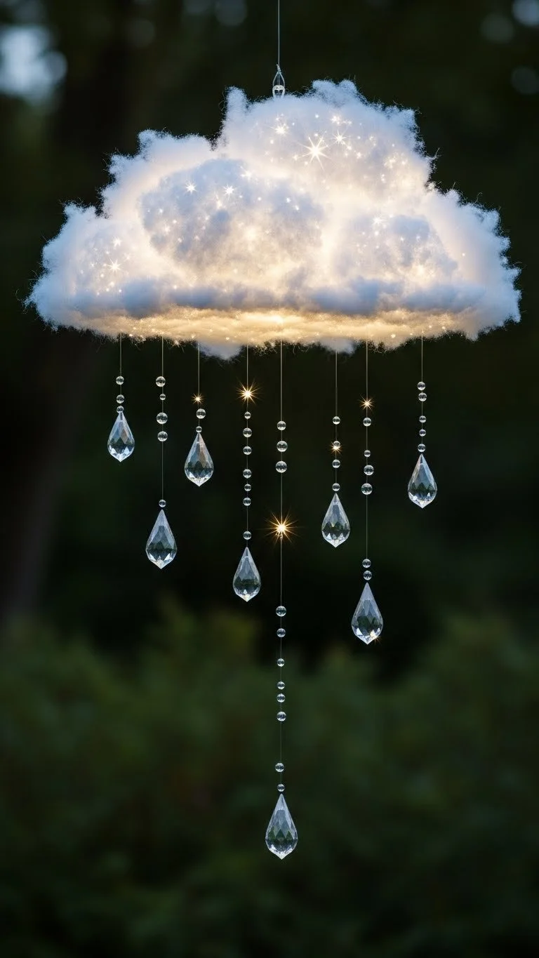 Crystal Raindrop Sun Catcher