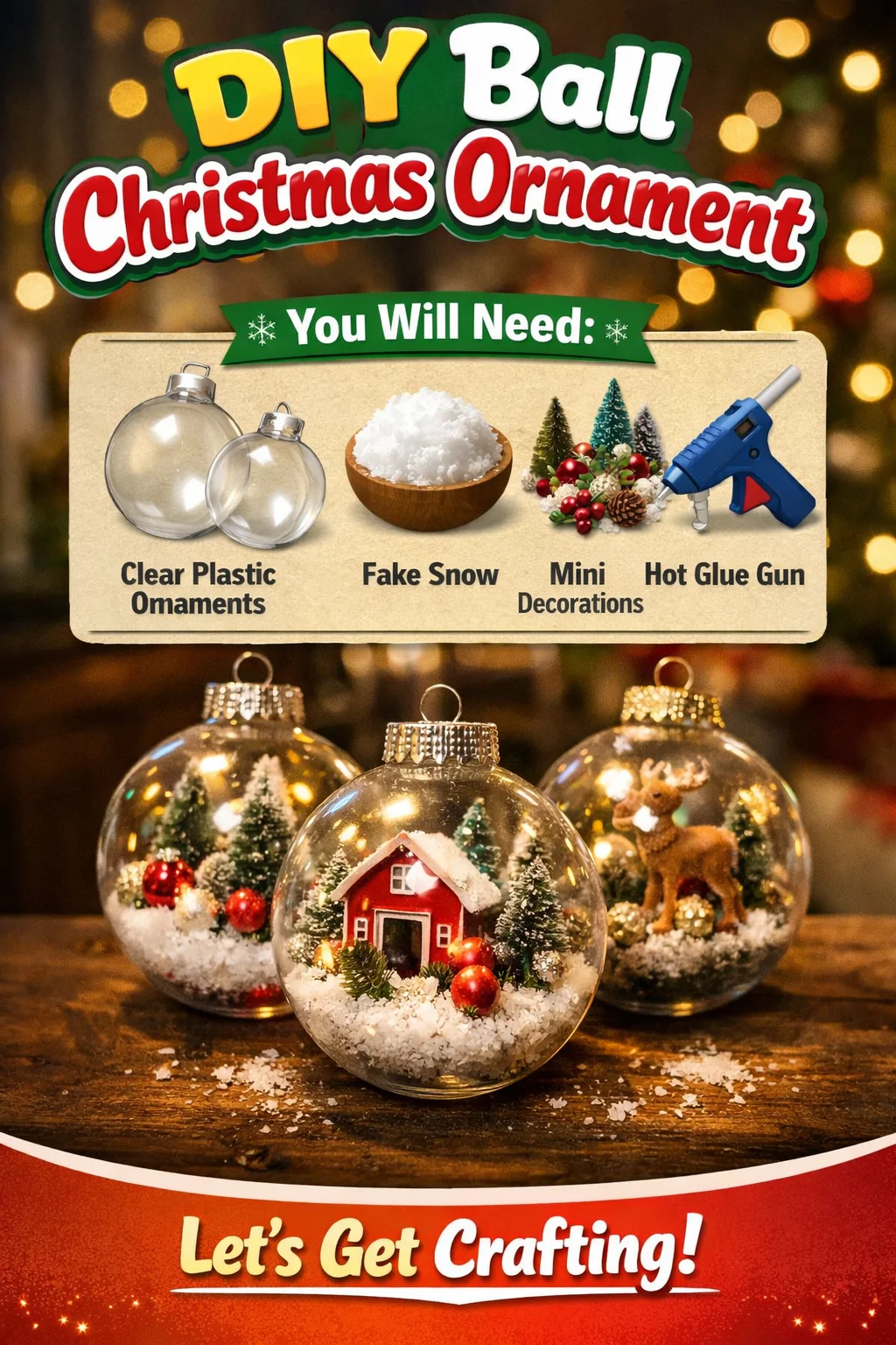 DIY Ball Christmas Ornament