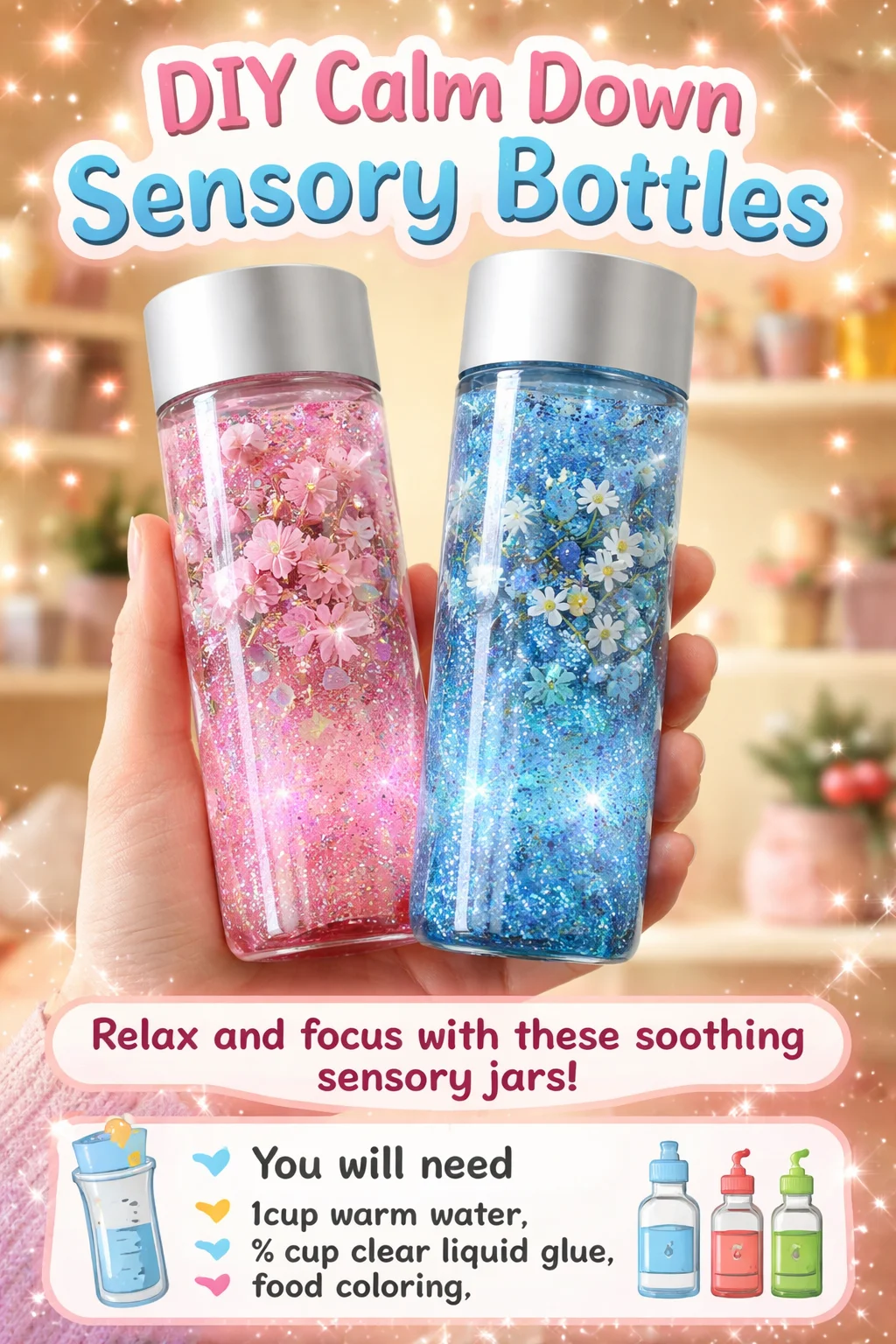 DIY Calm Down Sensory Bottle