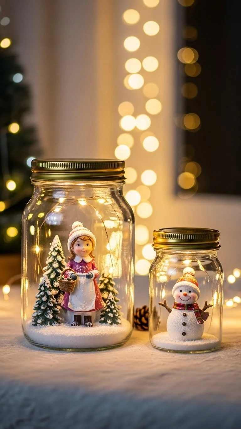 DIY Snow Jar Craft