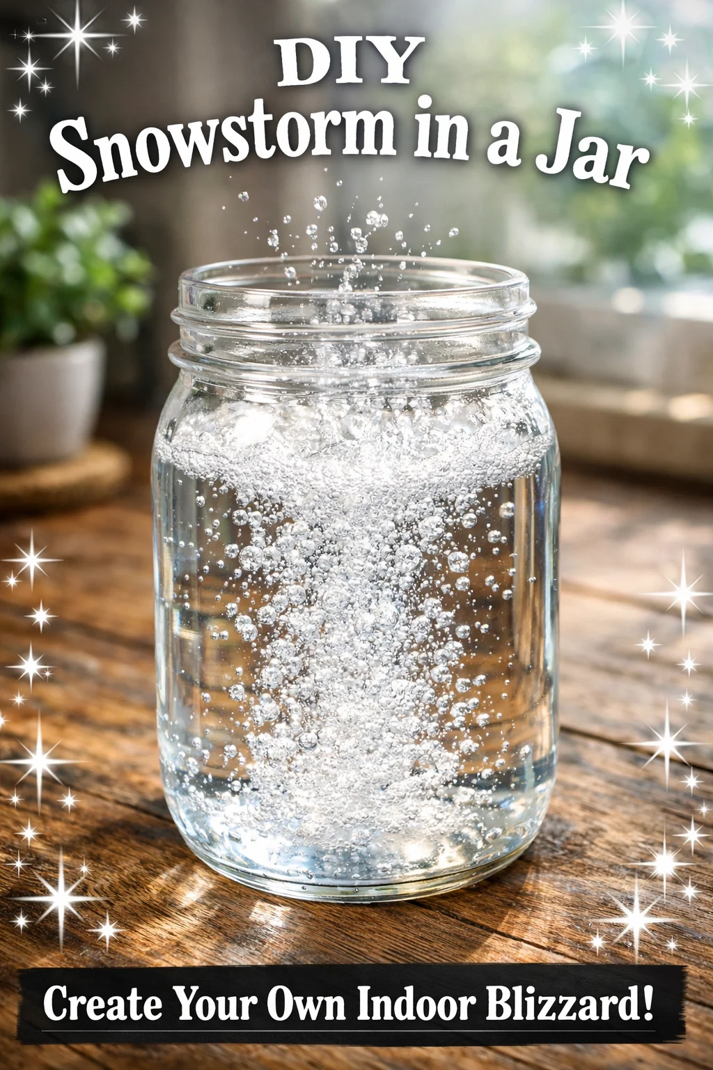 DIY Snowstorm in a Jar