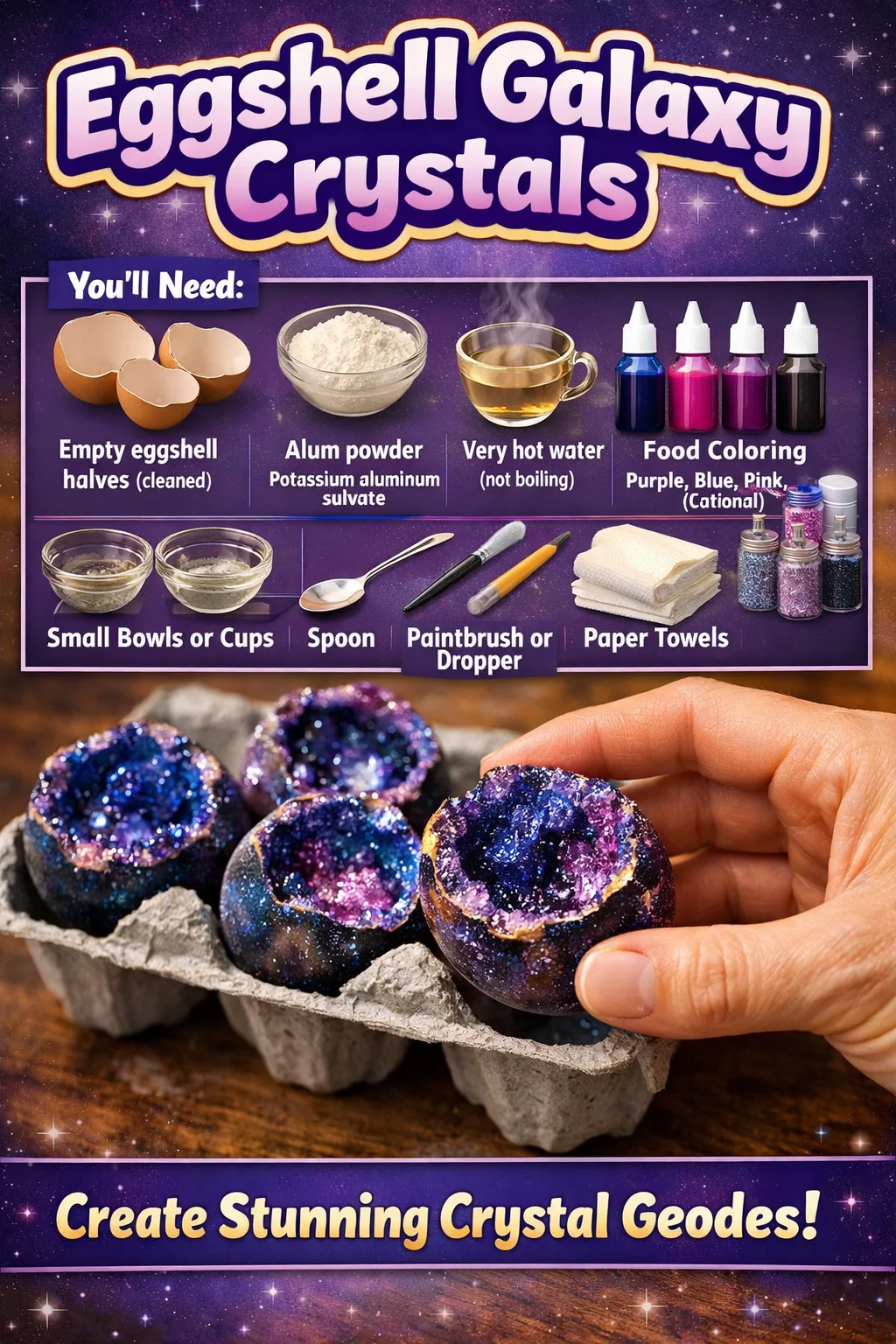 Eggshell Galaxy Crystals