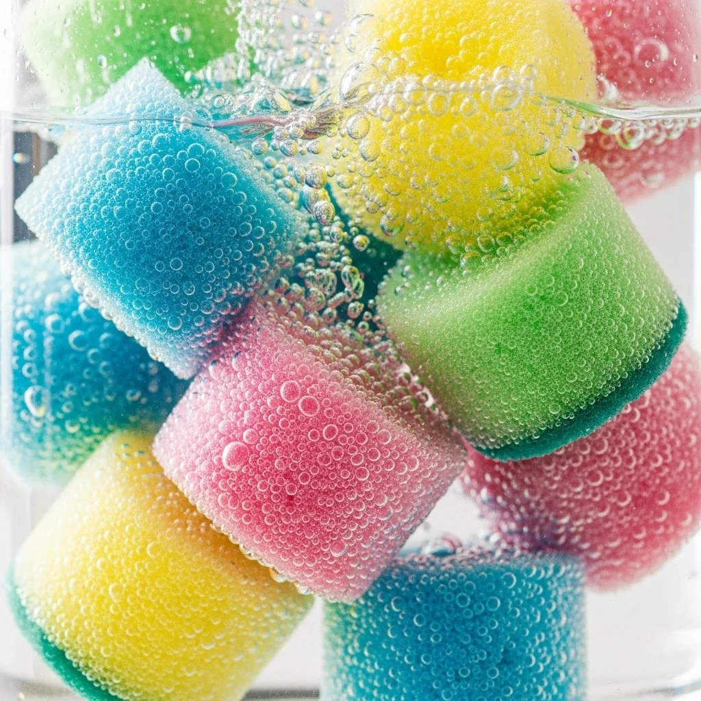 Fizzy Rainbow Rocks Experiment