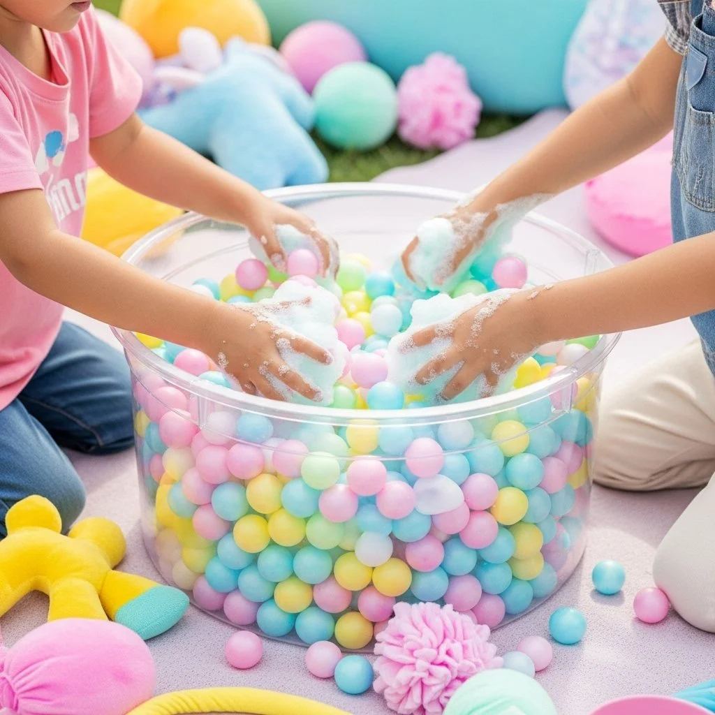 Foam Bubble Pile – The Ultimate Sensory Play Explosion!