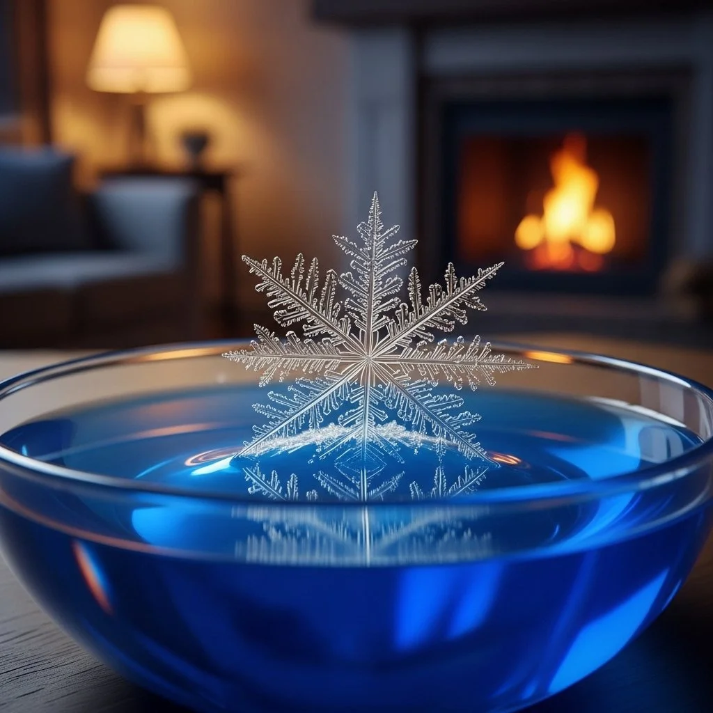 Growing Crystal Winter Snowflake - thecharmingrecipes.com